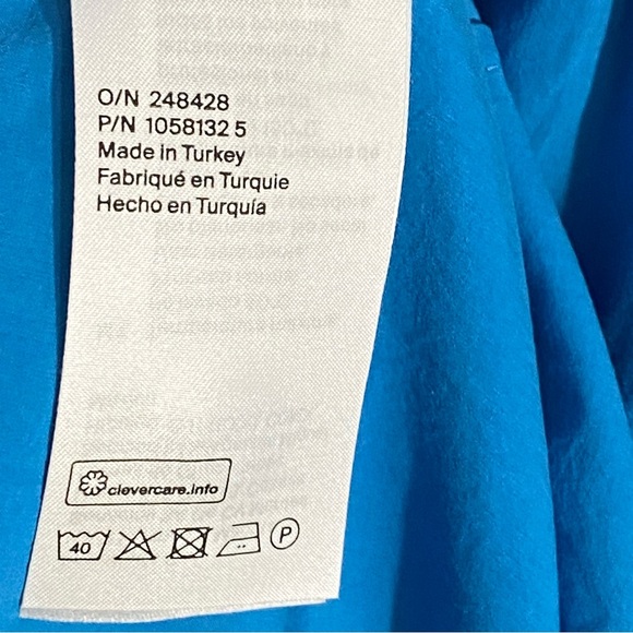 COS | Dresses | Cos Blue Cotton Maxi Dress | Poshmark